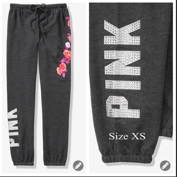 PINK Victoria's Secret | Pants & Jumpsuits | Vs Pink Bling Classic Pant ...
